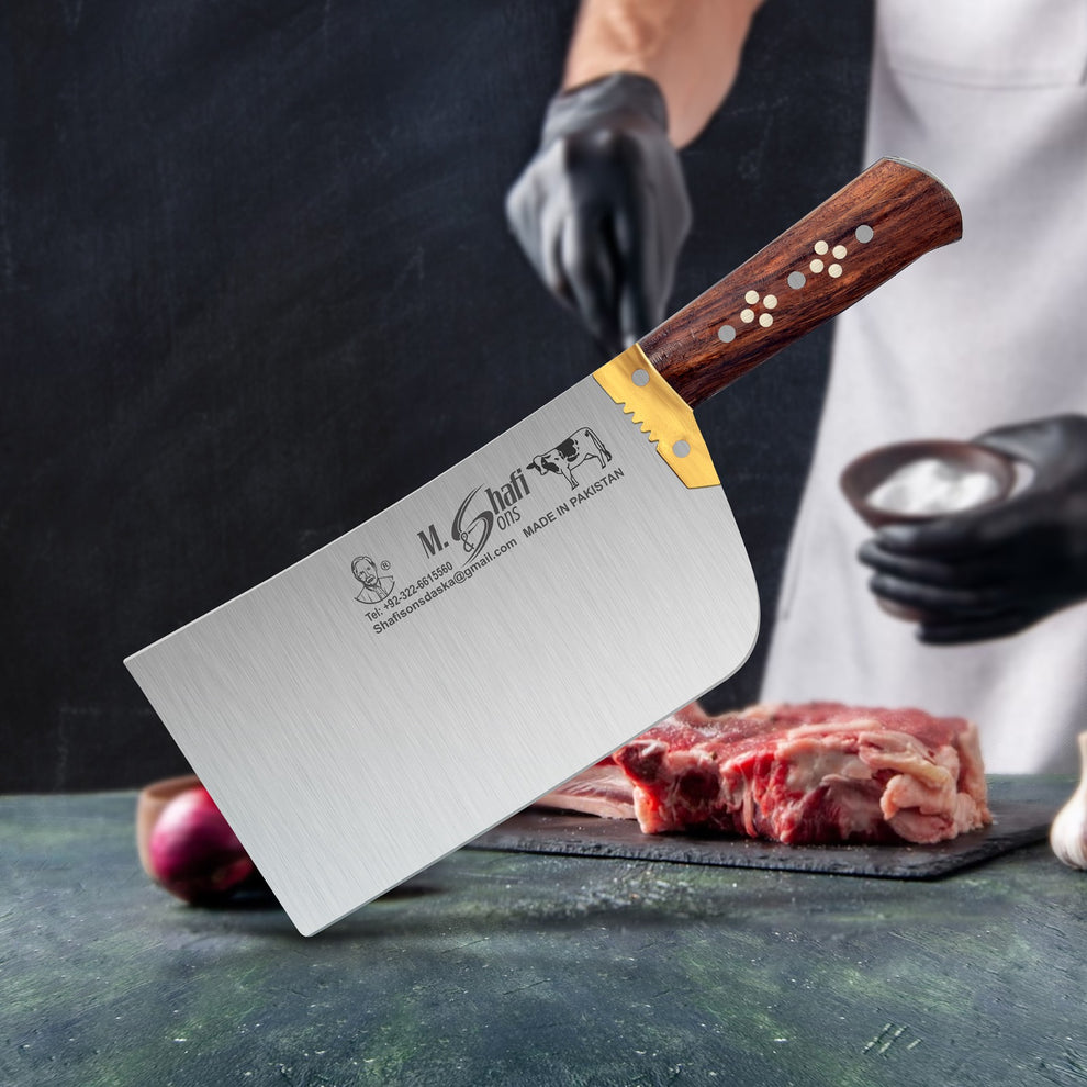PK-BB™ Heavy Duty Meat Cleaver – Premium Carbon Steel Edition – M SHAFI ...